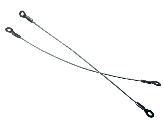 Silver 1.2mm Wire Rope Eye To Eye Galvanized Steel Lanyard Not For Lifting