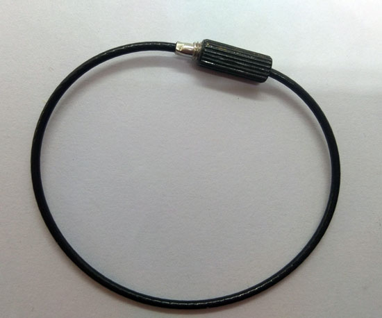 PVC Coated Stainless Steel Wire Rope Loop For Hanging Luggage Tags