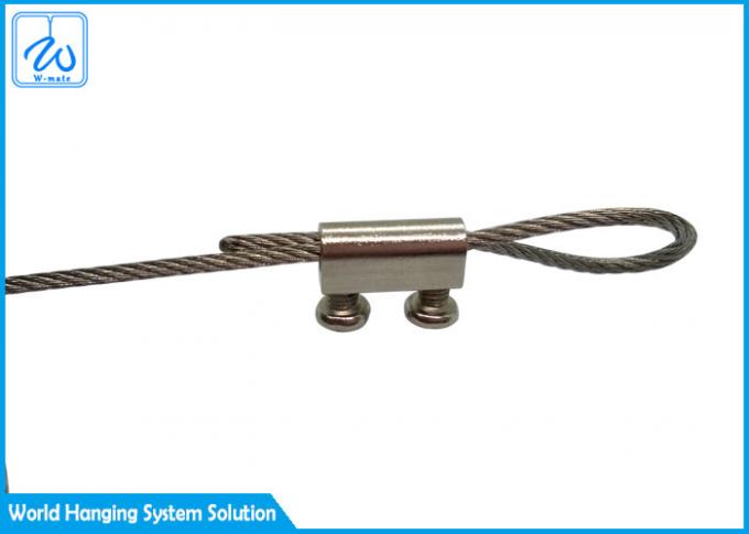 Diameter 1.5 mm Stainless Steel Wire Rope Safety Lanyards With S Hook