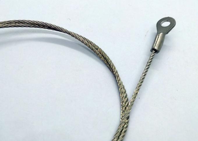 7x7 Eye - To - Eye Steel Lifting Wire Rope Lanyard Kit Wear Resistant