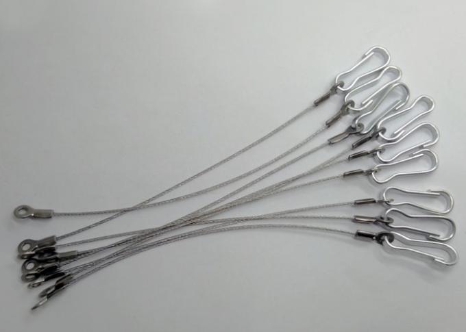 Cable Steel Wire Rope Sling Chokers With Eyelets For Suspension Plafond