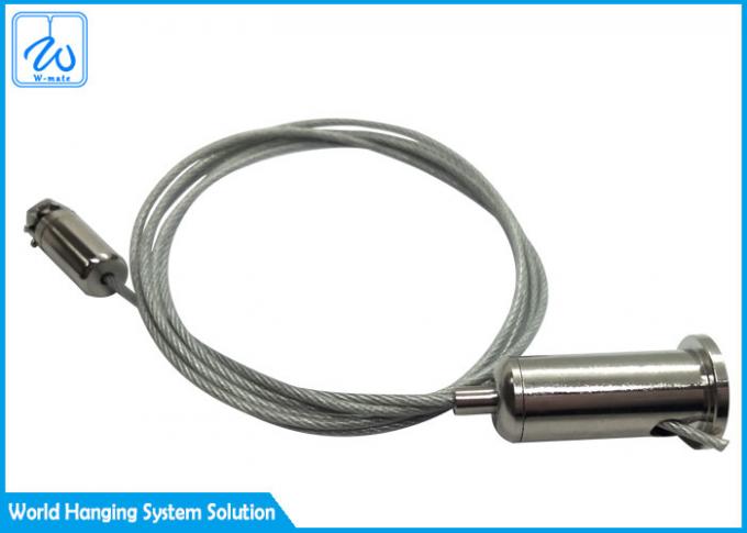 Transparent Pvc Coated Hanging Cable Suspension Kit With Locking Screw