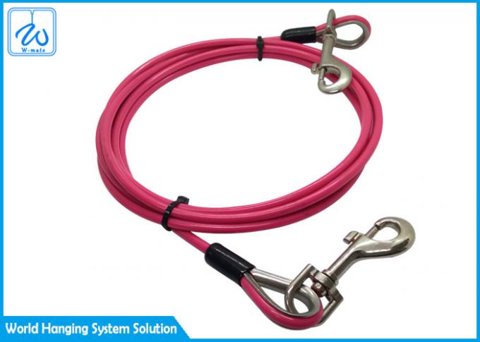 Safe And Secure Pet Tie Out Cable Coated Steel Dogs Camping Cable