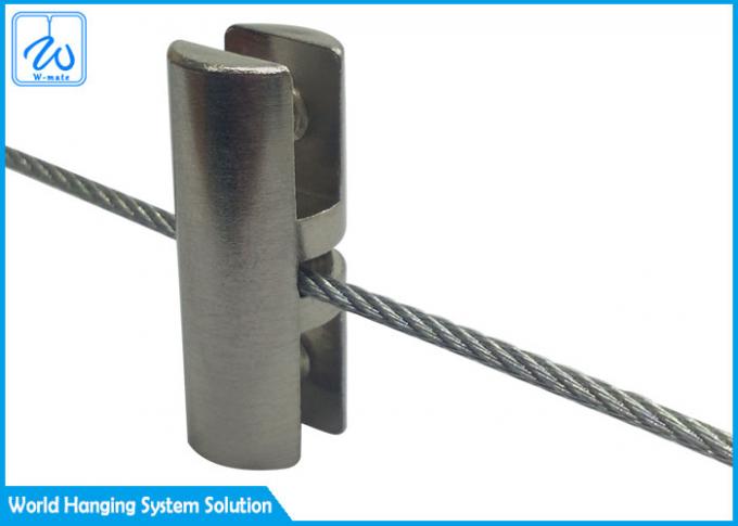 Custom Portable Double Sided Display Clamps Cable Hanging Kit For Panel ...