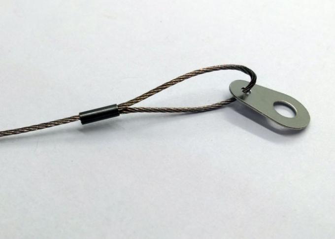 High Tensile Lifting Wire Rope Sling With Steel Tabs For Hanging Lights