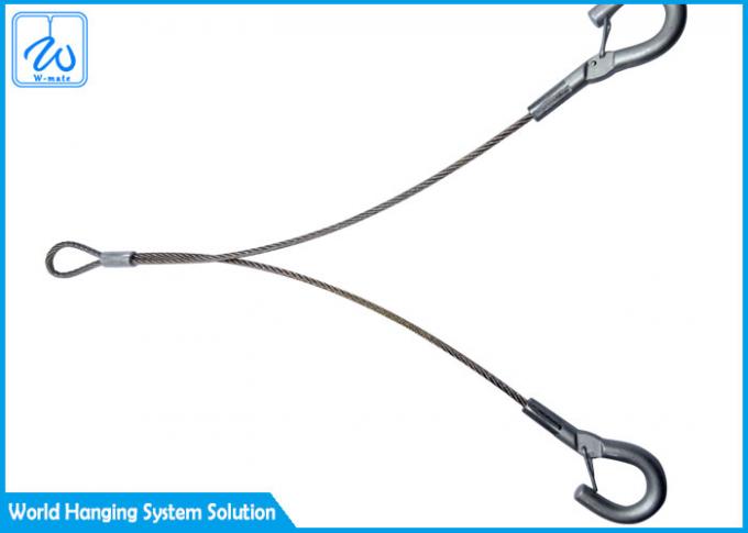 Practical Tool Lanyard Y Shape Wire Rope Hook By Sstainless Steel Wire ...