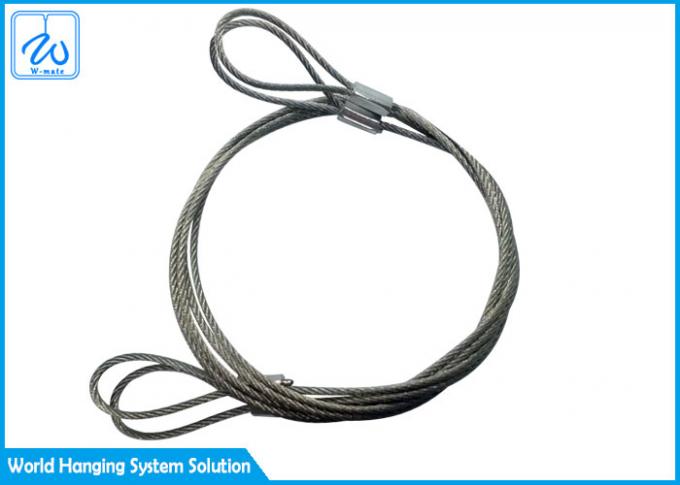 Safety Lanyard Tool Cable Ends Wire Rope Loop For Wire Suspension Systems