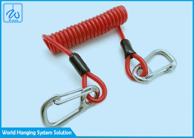 Outdoor Recreation Lanyard Extension Spring Safety Cable