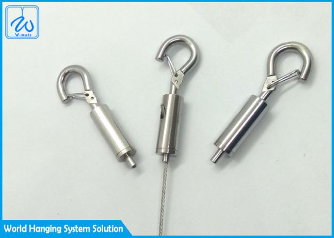 1/16 Steel Cable Clamps Hooks For Led Panel Light Suspension