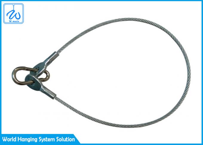 Custom Machine Swaged Soft Eye 7x7 1.5mm 316 Galvanised Wire Rope Sling