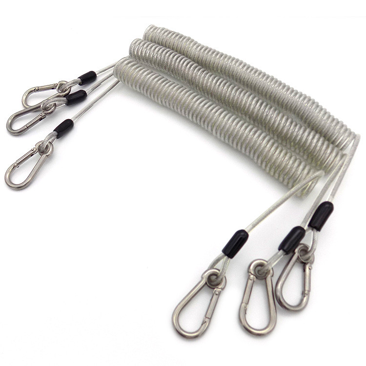Professional Spiral Spring Coil Lanyard Safety Emergency Swimming ...