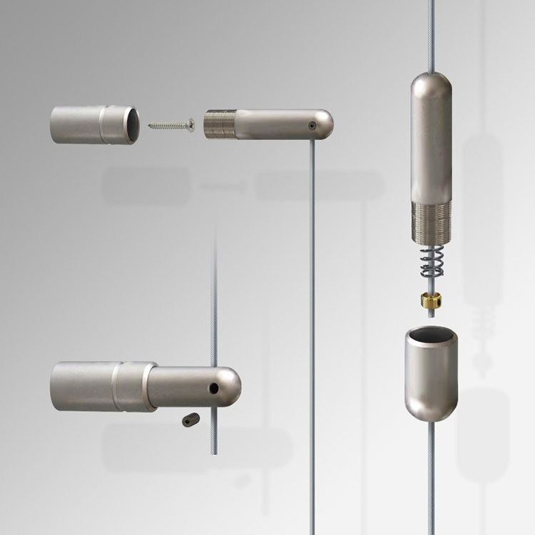 Ceiling Rail Hanging System Stainless Steel Wire Ceiling Wall Wire ...