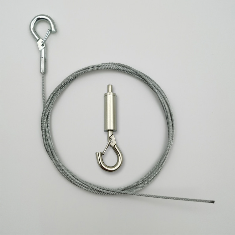 Acoustic Panel Hanging System With Adjustable Spiral Anchor 1.5mm Wire Rope