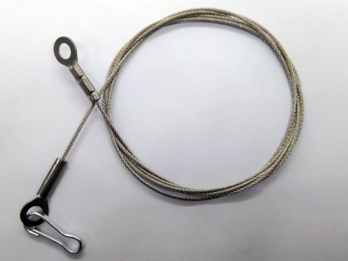 Stainless 1.2mm Steel Wire Rope Lifting Slings For Suspension System