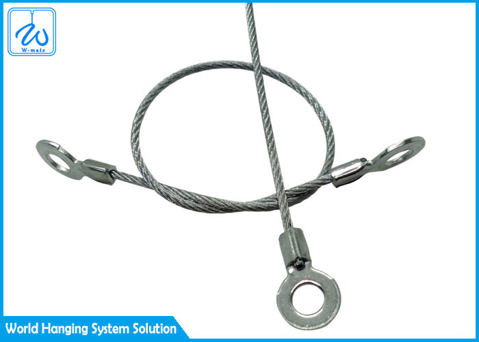 High Tensile Galvanise Wire Rope Ends Eye & Sling Safety Lanyard Tool