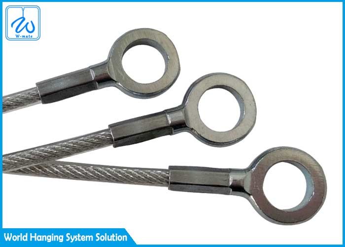 Suspension PVC Coated Braided Wire Rope Sling Free Length For Custom