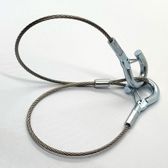 Two Legs Hanger Wire Galvanized Steel Wire Rope Slings With Soft Eye ...