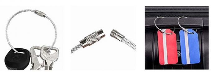 Locking Cable Key Ring