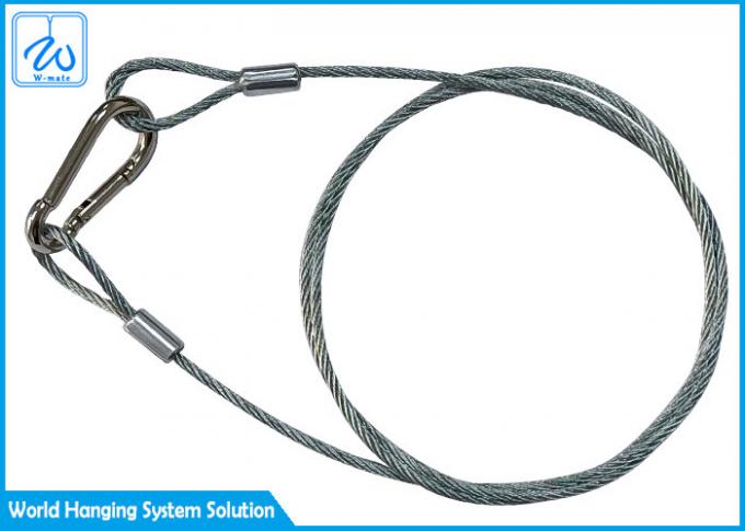 Galvanized Stainless Steel 3mm Wire Rope Sling Safety Cable For Light ...