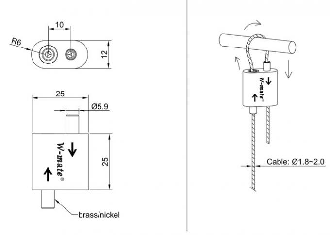 Urban Trapeze 1.5 Aircraft Wire Cable Stop Clamp Adjuster Gripper Looper